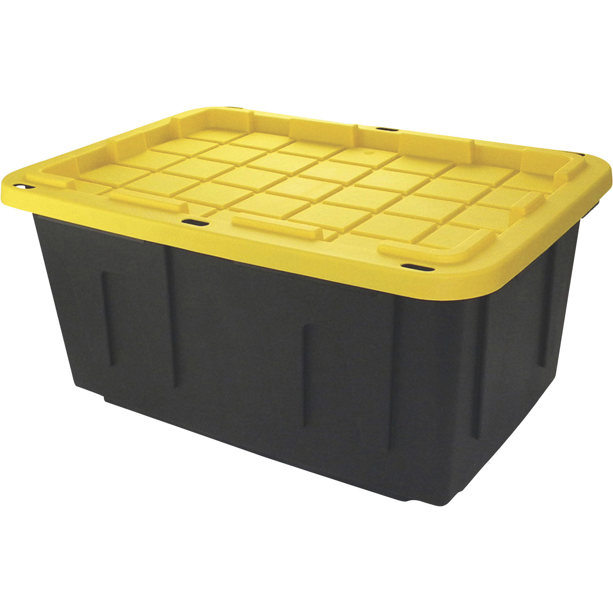 Tough Box Storage Tote with Lid - 27-Gallon, Polypropylene, 31in.L x 21in.W x 14.55in.H, Model ...